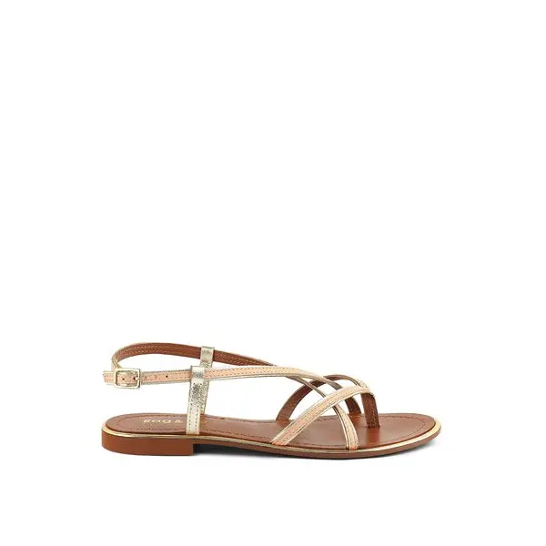 RAG & CO Neutrals Pheobe Strappy Flat Sandals In By