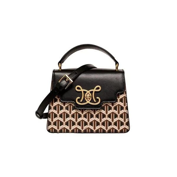 DE MARQUET Neutrals Signature Baby Monogram Onyx