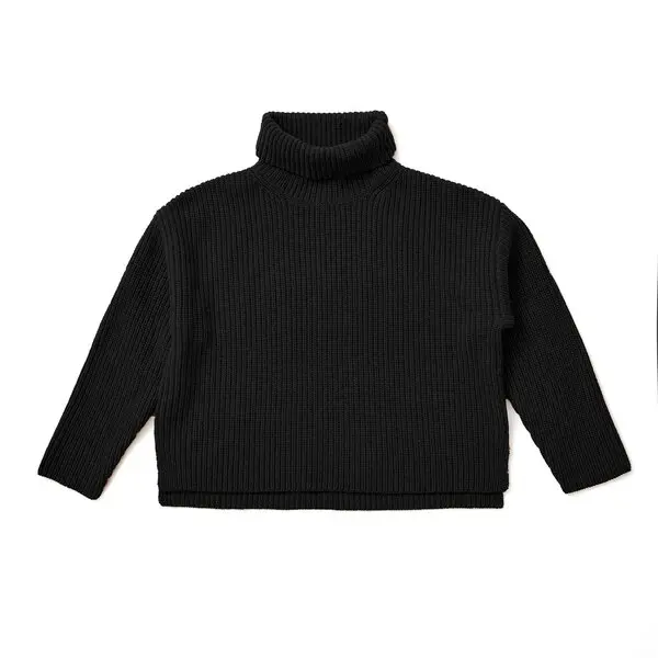LINDSAY NICHOLAS NEW YORK Textured Turtleneck