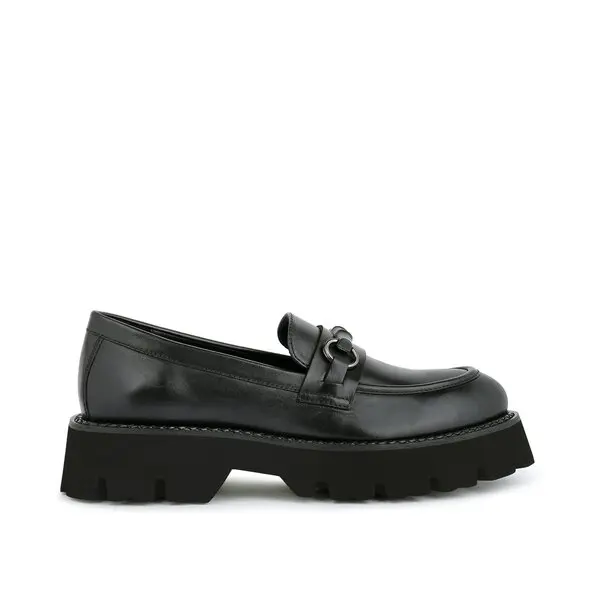 RAG & CO Cheviot Chunky Leather Loafers In By