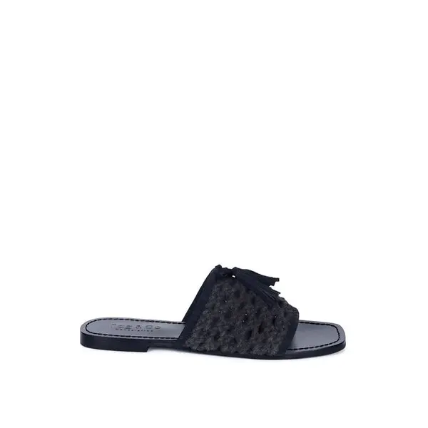 RAG & CO Cedar Handwoven Natural Tassel Flats In By