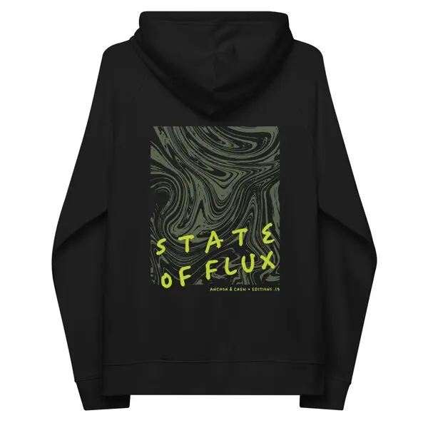ANCHOR & CREW Seventeen State Of Flux Editions Organic Cotton Hoodie - Black