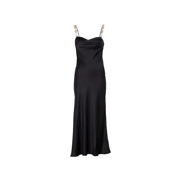 ZETAYE Avery Silk Chain Midi Dress