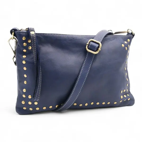 BOLSA NOVA HANDBAGS Boho Clutch In Navy - Blue