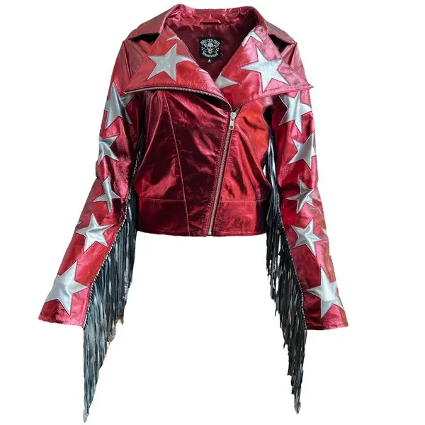 ANY OLD IRON Red / Silver Red Metallic Hell For Leather Moto