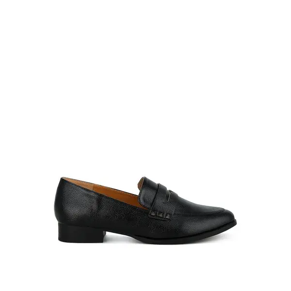 RAG & CO Potania Penny Strap Metallic Loafers In By