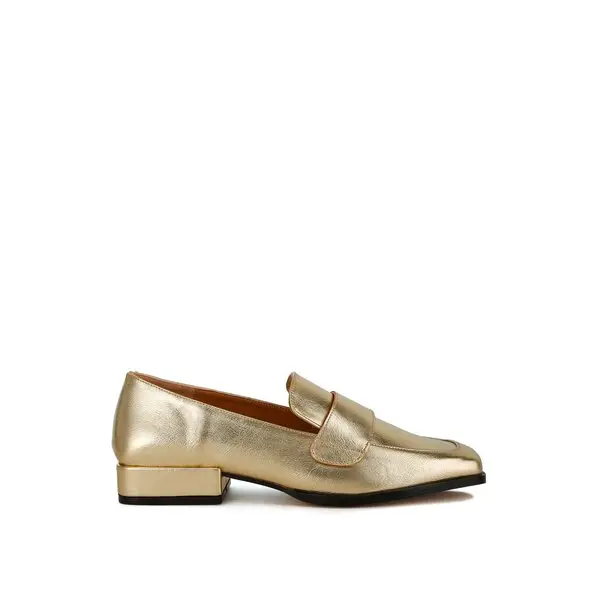 RAG & CO Jongs Metallic Penny Loafers In By