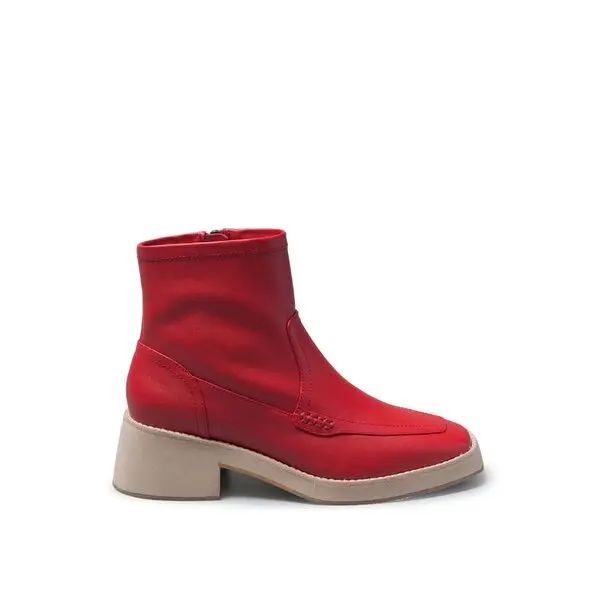 RAG & CO Oxman Zip-up Ankle Boot In By - Red