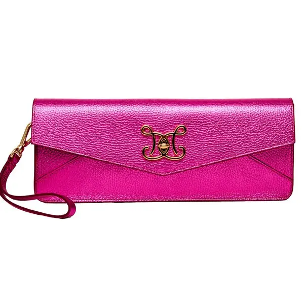 DE MARQUET Envelope Cut Laminated Electric Fuchsia - Pink