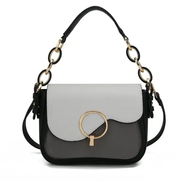 MKF COLLECTION BY MIA K. Fantasia Shouder Bag Charcoal Light Gray