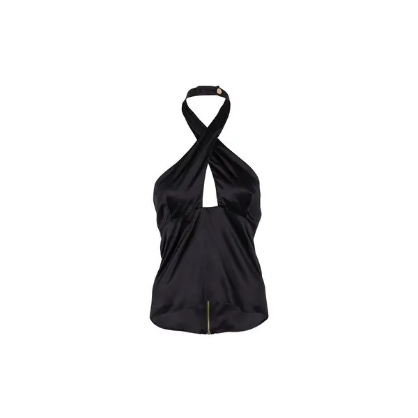 ZETAYE Avery Silk Halter Top