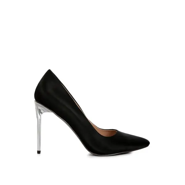 RAG & CO Stakes Clear Heel Classic Pump Sandals In By