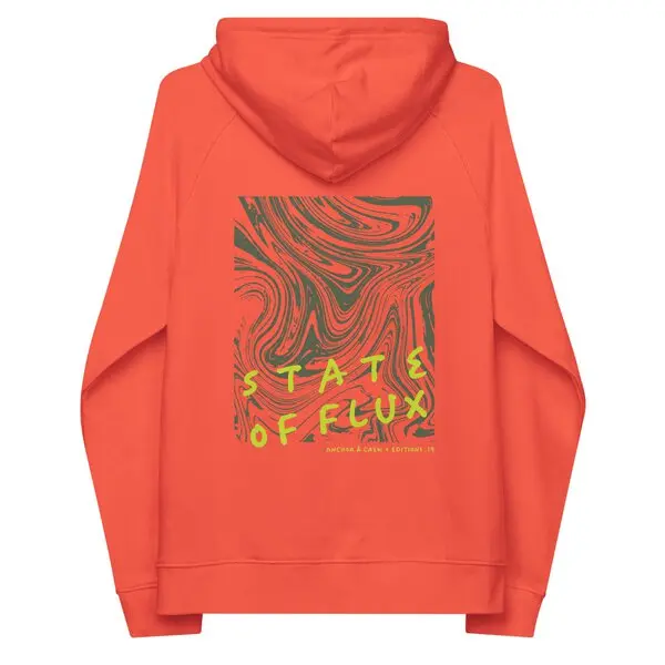 ANCHOR & CREW Burnt Seventeen State Of Flux Editions Organic Cotton Hoodie - Orange