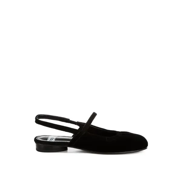 RAG & CO Bounzi Soft Suede Leather Slingback Sandals In By