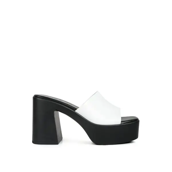 RAG & CO Scandal Slip On Block Heel Sandals In By