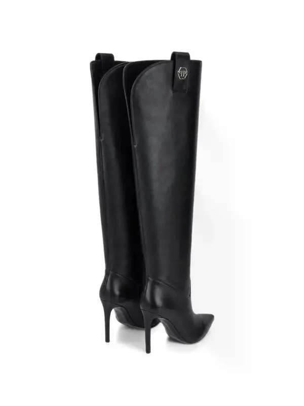 Philipp Plein Nappa-leather High-heel Boots 9