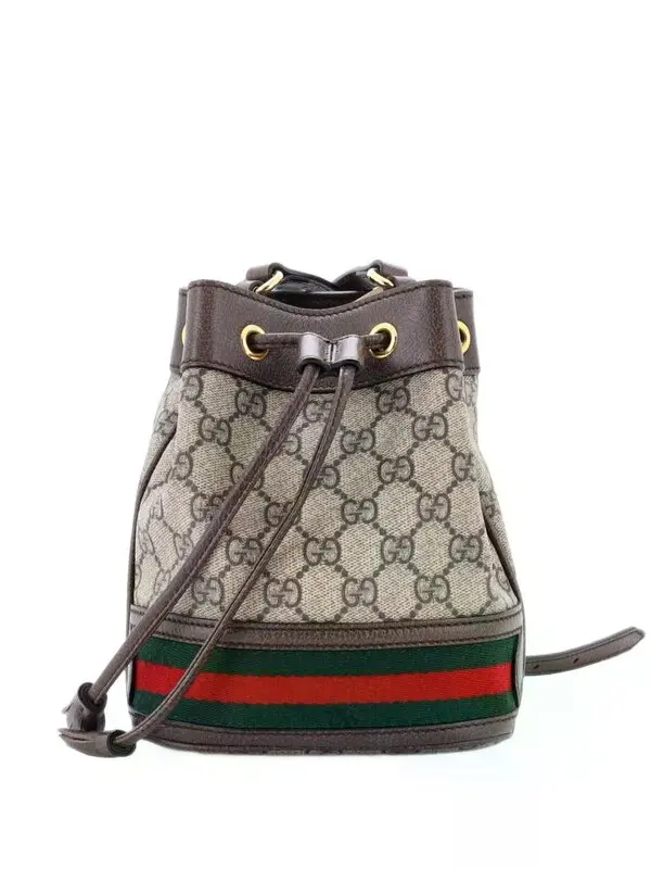 Gucci Ophidia Gg Coated Canvas Mini Bucket Bag