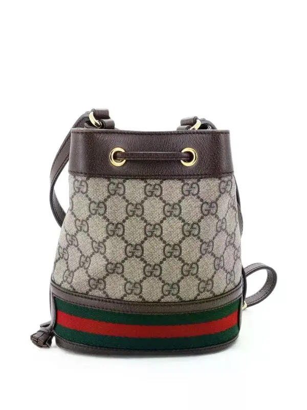 Gucci Ophidia Gg Coated Canvas Mini Bucket Bag