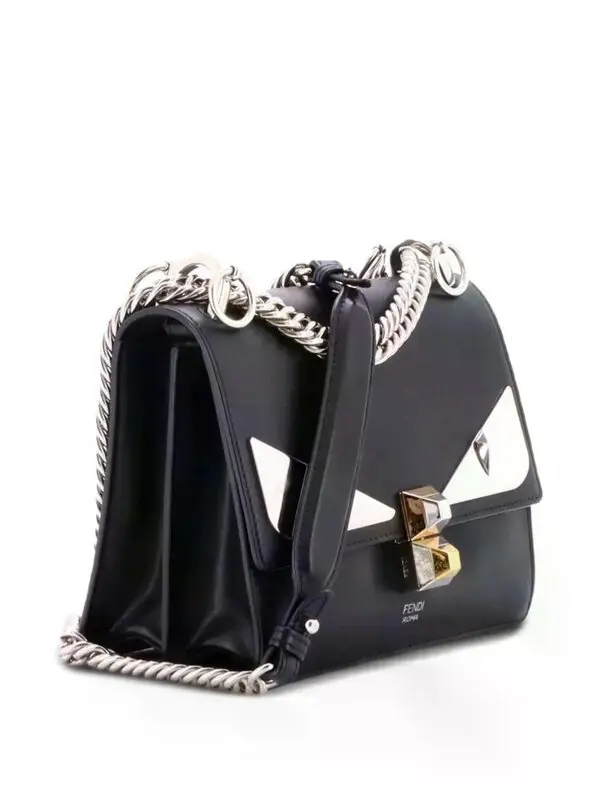 Fendi Monster Kan I Bag Leather Small Shoulder Bag