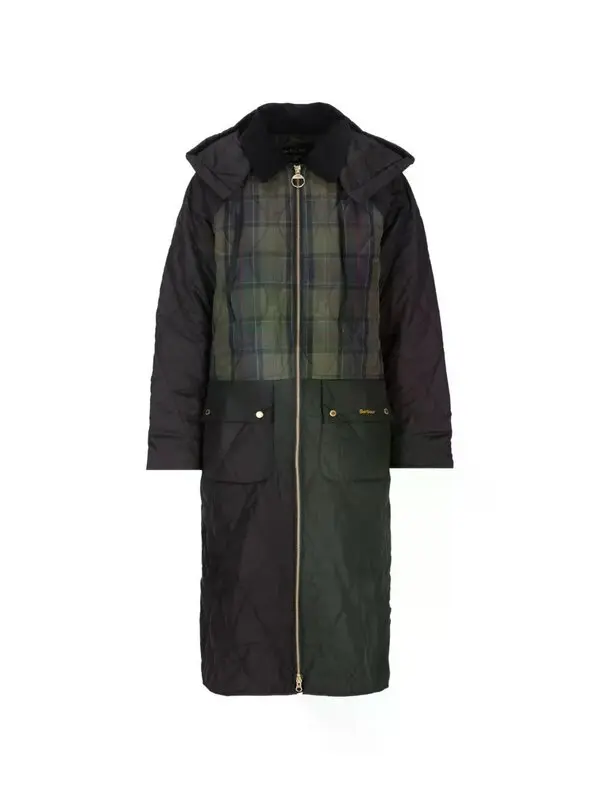 Barbour Osbourne Quilted Tartan-panelled Jacket