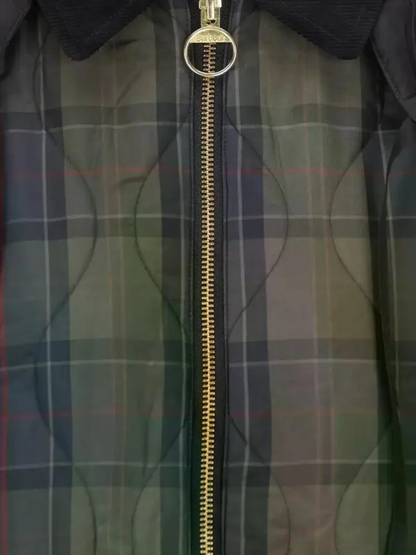 Barbour Osbourne Quilted Tartan-panelled Jacket