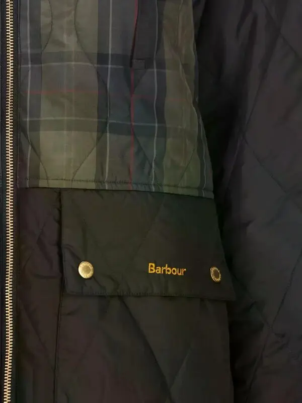 Barbour Osbourne Quilted Tartan-panelled Jacket