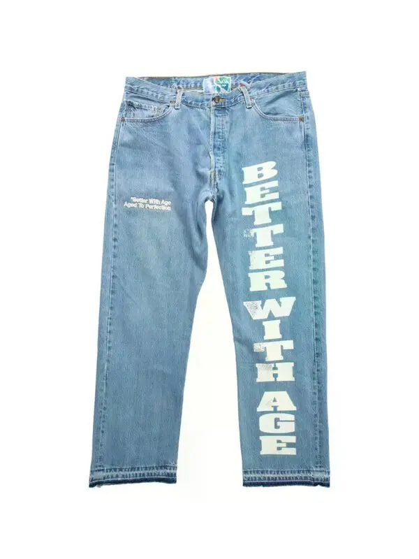BETTER WITH AGE Beaufort Logo-print Jeans - Blue