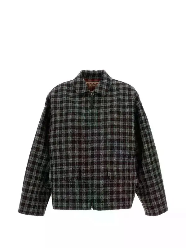 Marni Check-pattern Zip-up Jacket