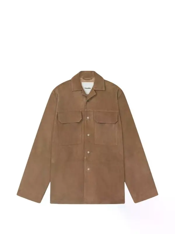 Nanushka Kohar Flap-pocket Leather Shirt Jacket