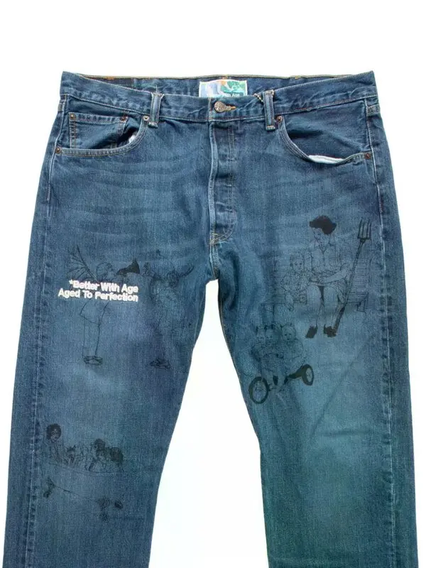 BETTER WITH AGE Gene Graphic-print Jeans