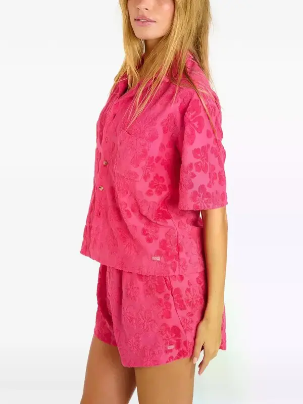 BANANA MOON Floral-pattern Terry-cloth Shirt