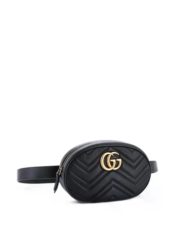 Gucci Gg Marmont Matelasse Leather Belt Bag