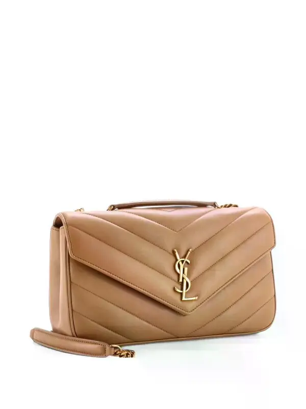 Saint Laurent Loulou Nm Matelasse Chevron Leather Medium Shoulder Bag