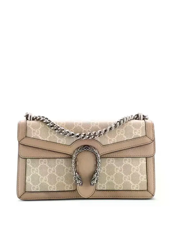 Gucci Dionysus Bag Gg Coated Canvas With Leather Small Shoulder Bag
