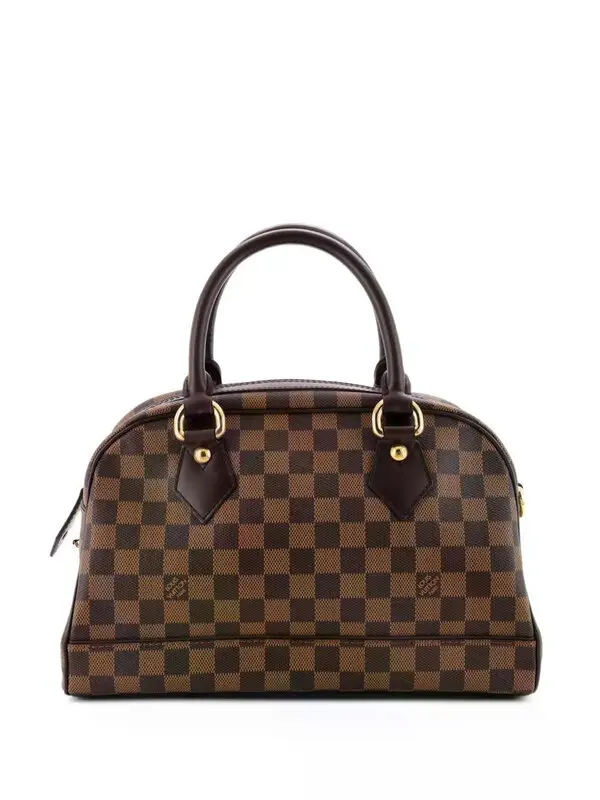LOUIS VUITTON Duomo Boston Bag Damier Handbag - Brown