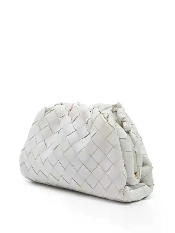 Bottega Veneta 2012-2026 Nappa Intrecciato The Mini Pouch Crossbody Bag - White