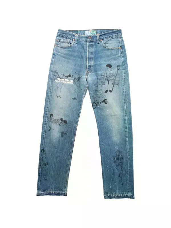 BETTER WITH AGE Gene Graphic-print Jeans