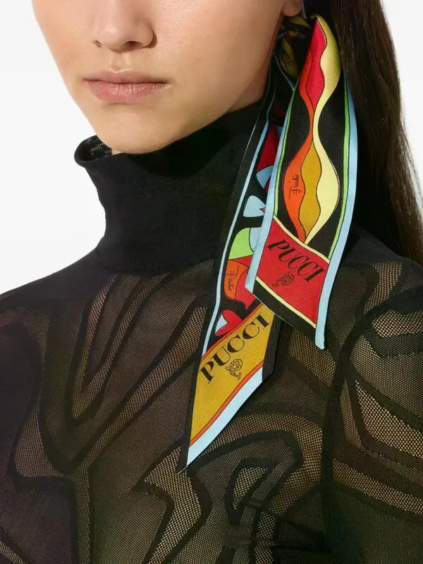 Emilio Pucci Mixed-print Silk Bandeau