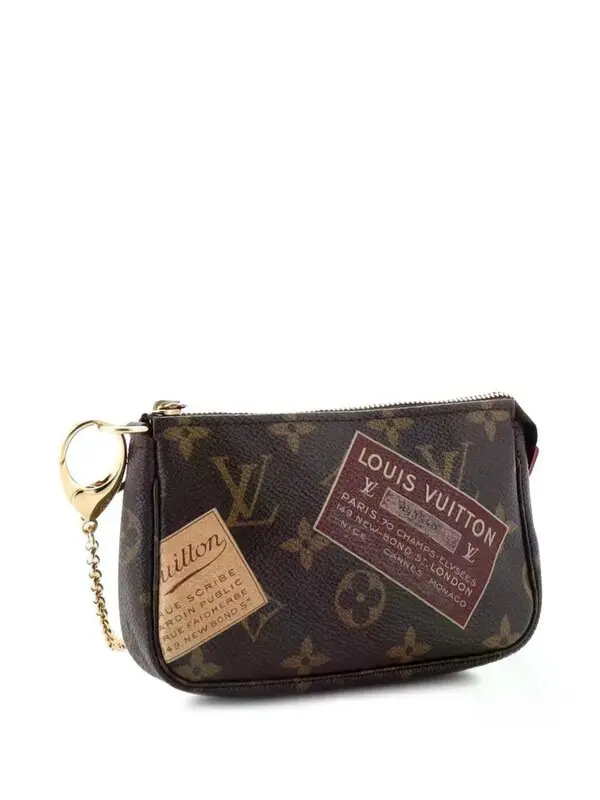 LOUIS VUITTON Pochette Accessoires Limited Edition Monogram Canvas Mini Clutch Bag
