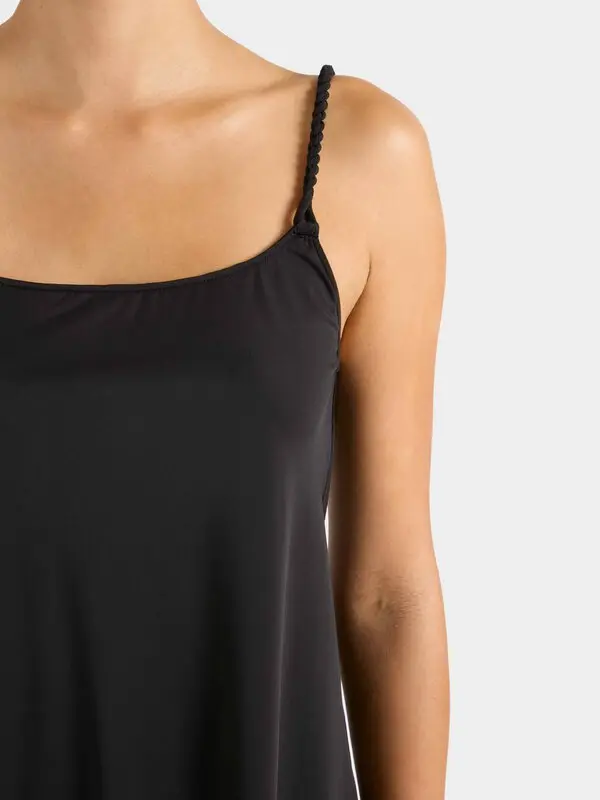 Hunza G Twisty Strap Mini Dress - Black