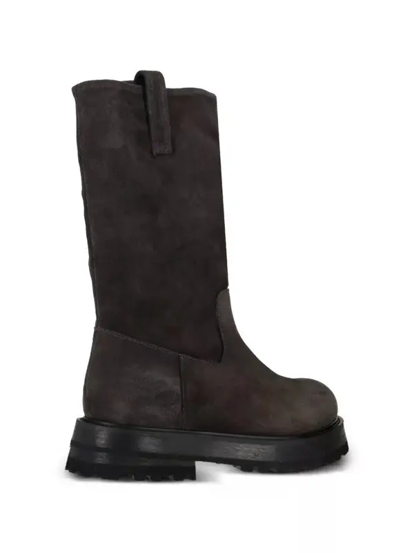 LA ROSE Suede Ankle Boots