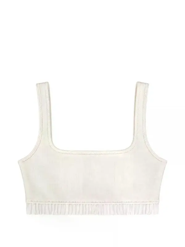 ENTIRE STUDIOS Logo-patch Ribbed Bralette