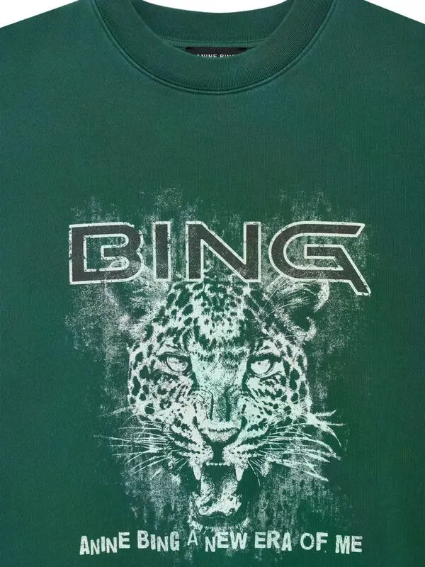 ANINE BING Miles Sweatshirt Leo Muse Deep Emerald