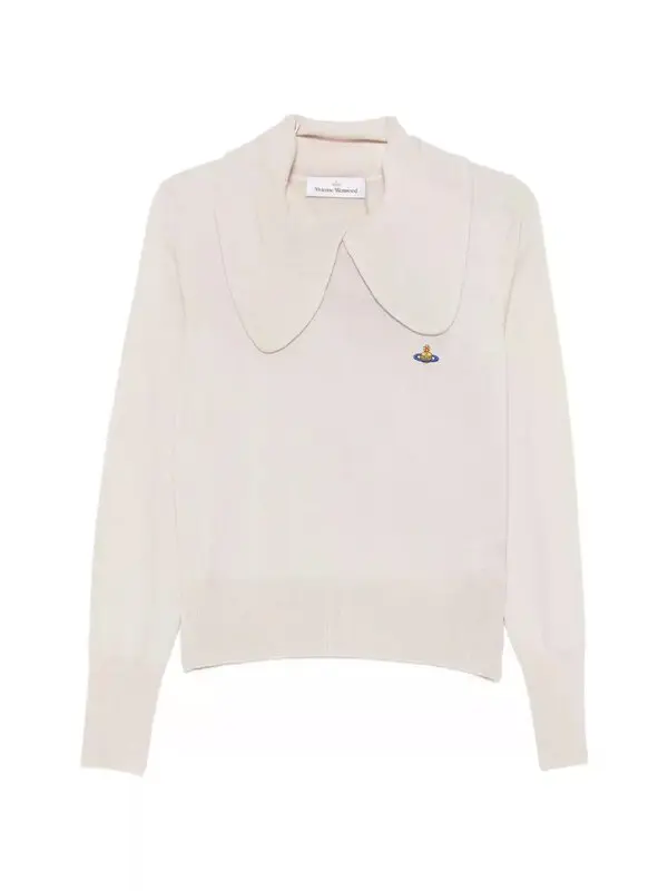 VIVIENNE WESTWOOD Bea Collared Sweater - Neutrals