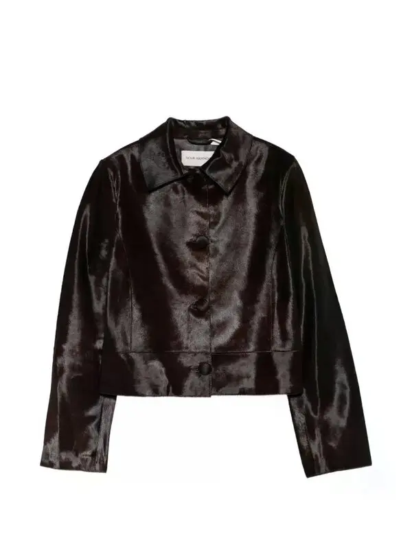 Nour Hammour Hadley Lamb-hair Jacket