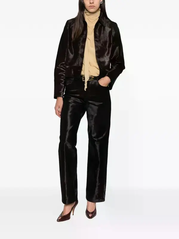 Nour Hammour Hadley Lamb-hair Jacket