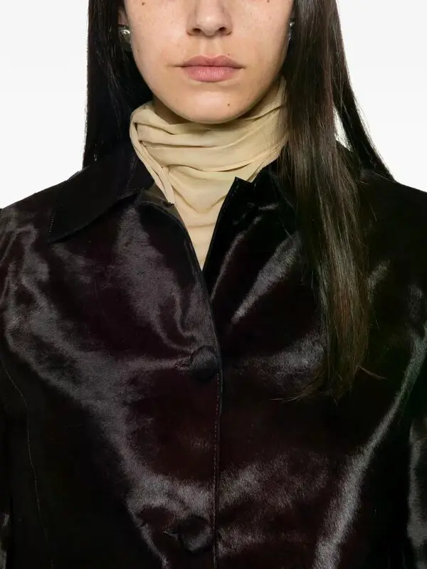 Nour Hammour Hadley Lamb-hair Jacket