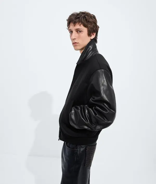 Bottega Veneta Wool And Leather Blouson
