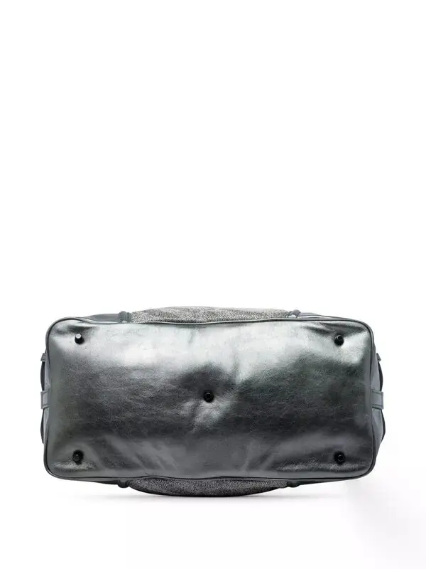 Burberry 2000-2017 Glitter Smoke Check Canvas Check Satchel
