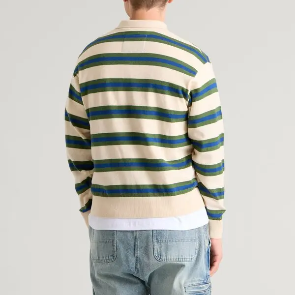 ECSTATIC RESEARCH Border Polo Knit